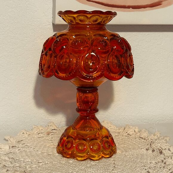 LE Smith Glass | Accents | Vintage Le Smith Moon And Stars Amberina ...